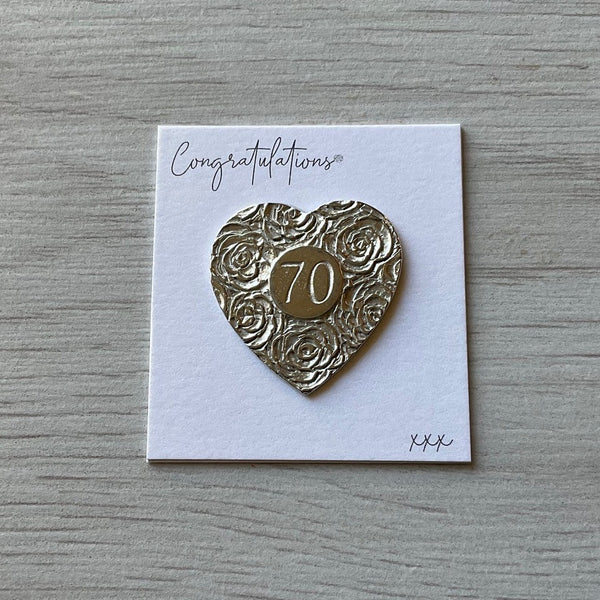 70 Birthday Heart – Compton and Clarke Retail